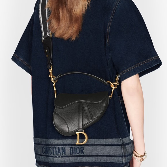Dior | Bags | Dior Saddle Mini Grained Leather | Poshmark